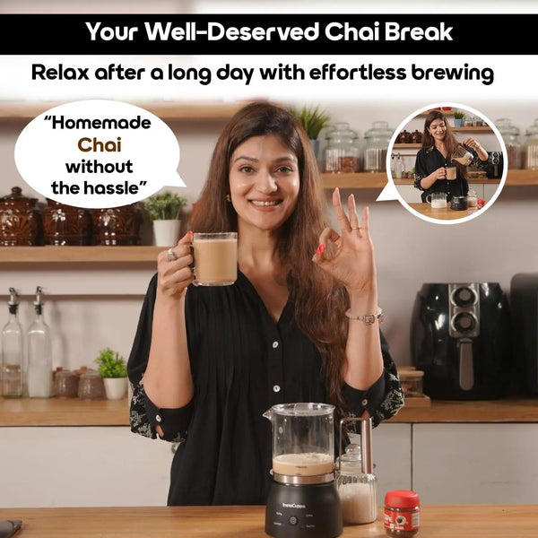 Automatic Chai Maker 400ML with Auto Shut-Off | InstaCuppa